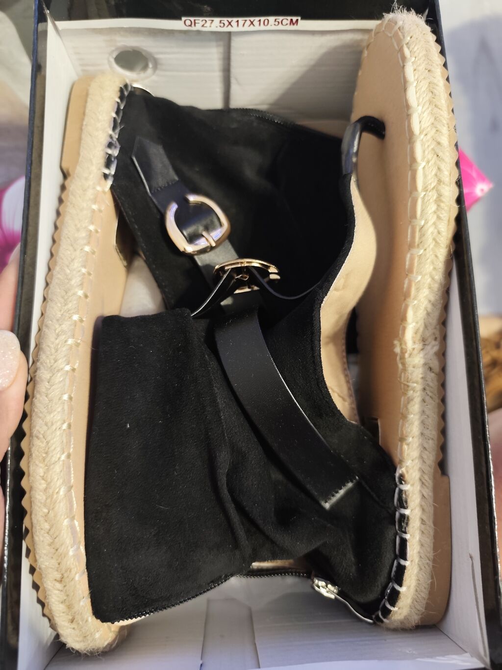 Ženske sandale/espadrile sa japankom - Model: ravne espadrile sa đonom