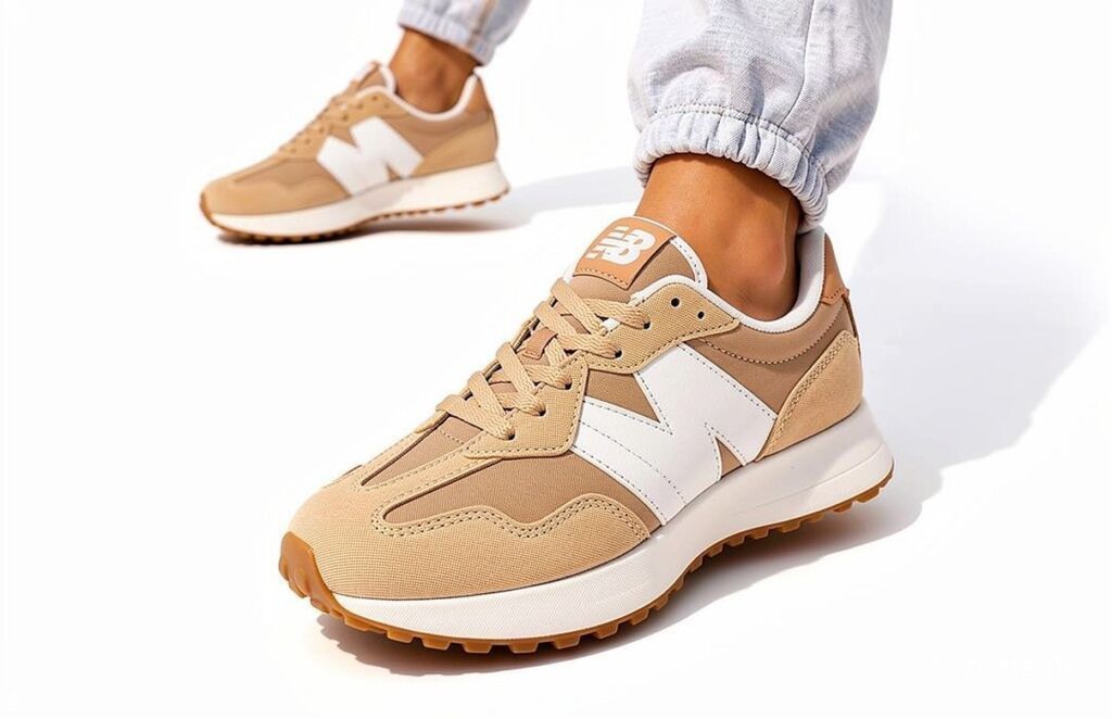 New Balance lifestyle patike – bež/karamel kombinacija sa belim “N”