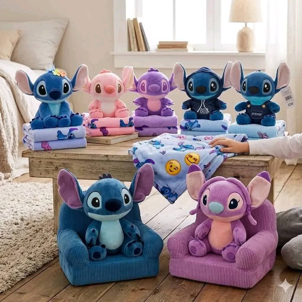 Plišano ćebe i igračka STITCH U kompletu dolazi mekano ćebe i igracka