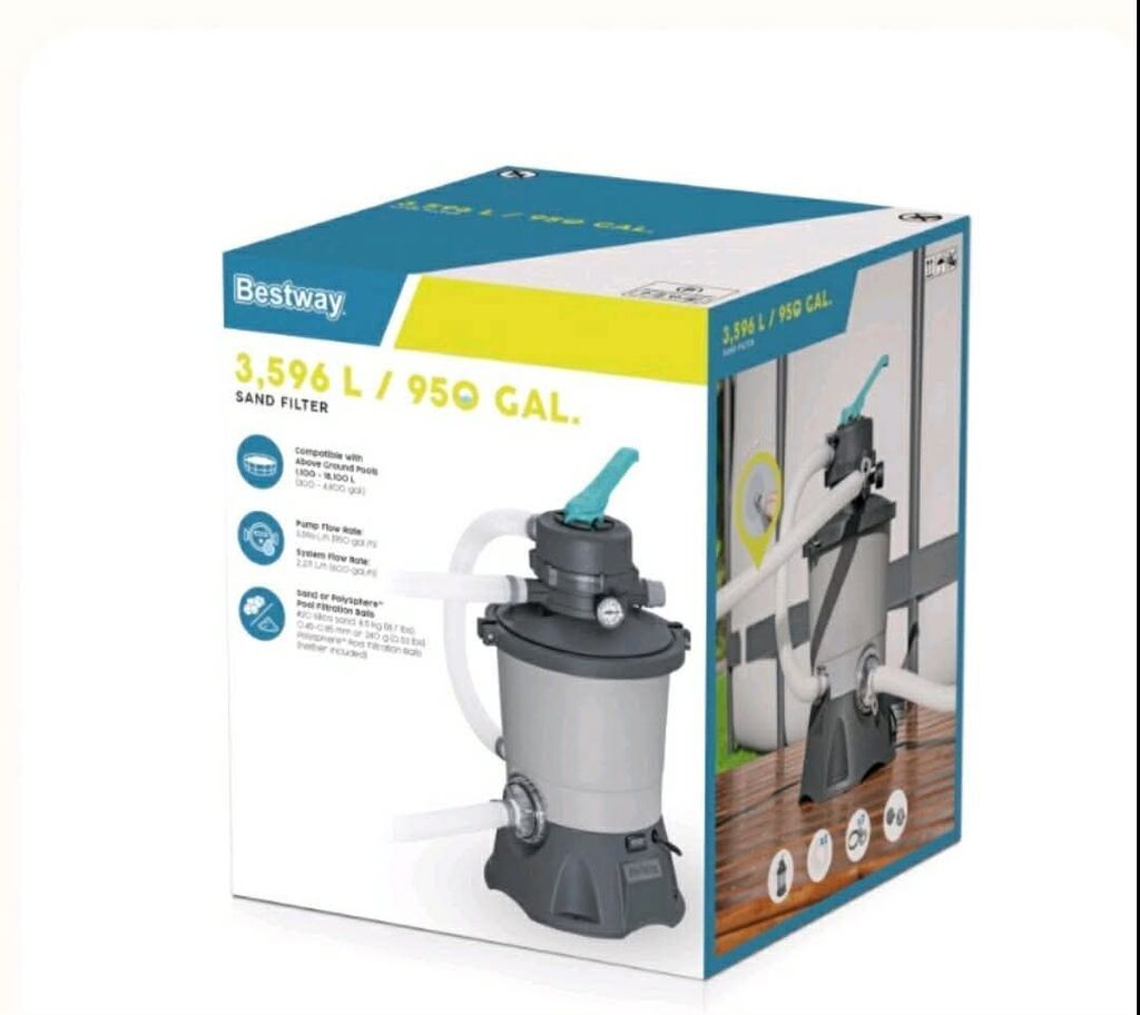 Bestway peskoviti filter za bazen – kapacitet 3.596 L (950 gal) -