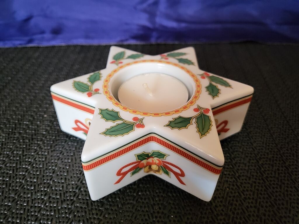 Svecnjak nov 1969g+ Hutschenreuther porcelan. Nov porcelanski