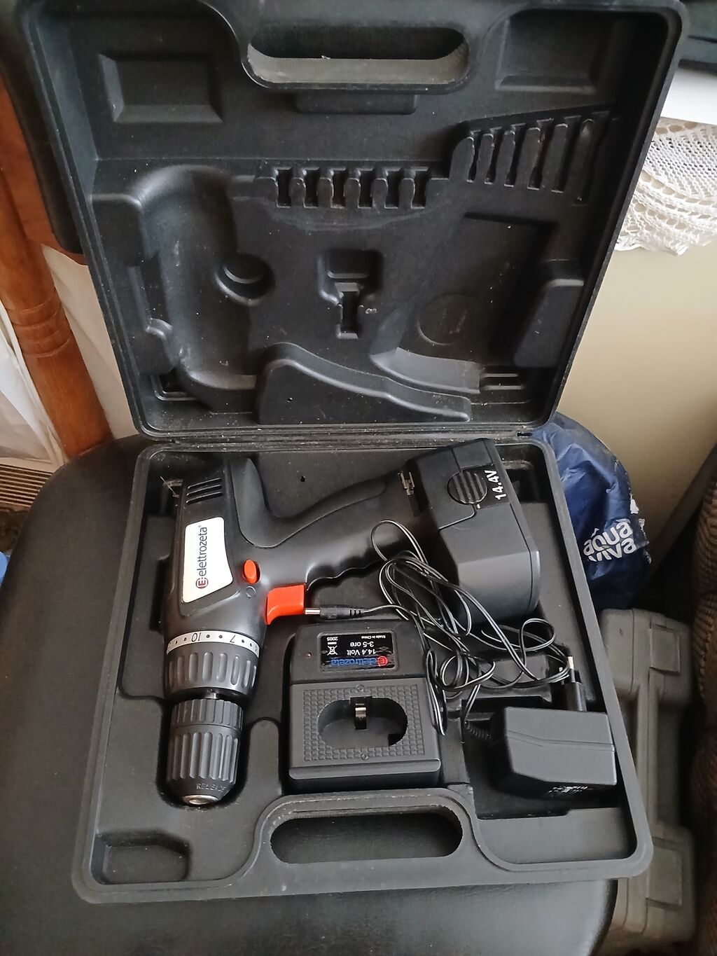 Bežična bušilica/odvijač Elettrozeta 14.4V – set u koferu -