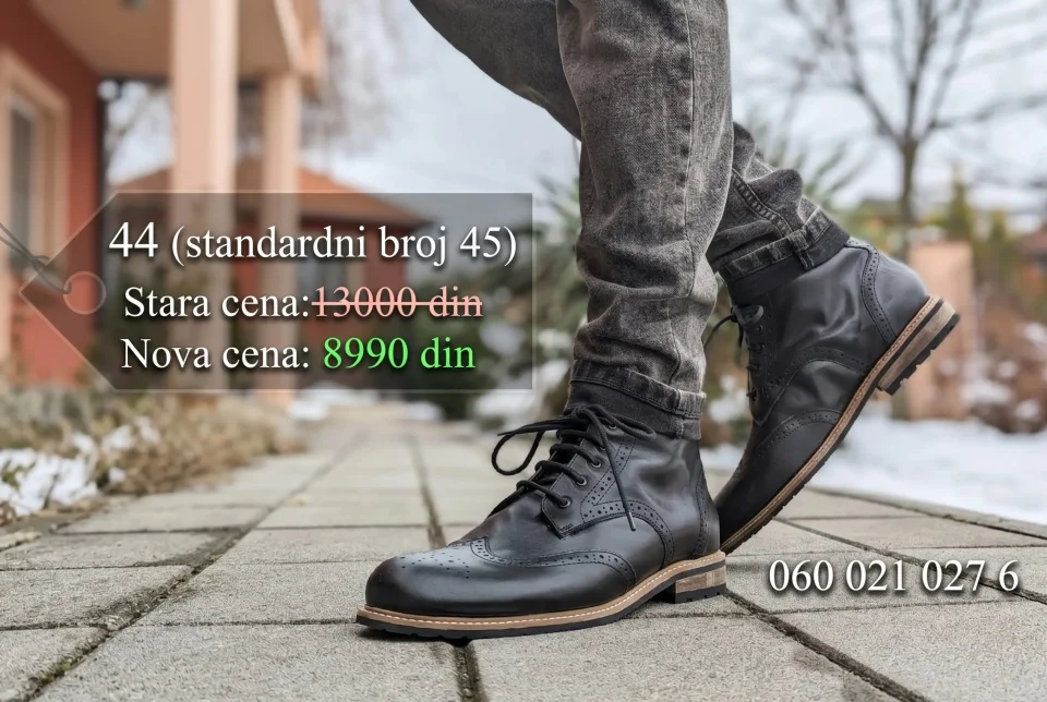 Muška kožna duboka obuća na popustu – modeli i brojevi odmah dostupni