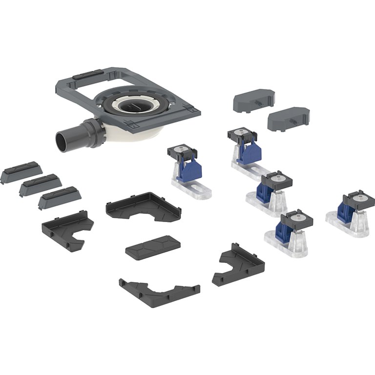 Geberit Duofix odvod za tuš kade sa pet nožica, za CleanFloor30 tuš podlogu, integrisani, visina sifona 30 mm