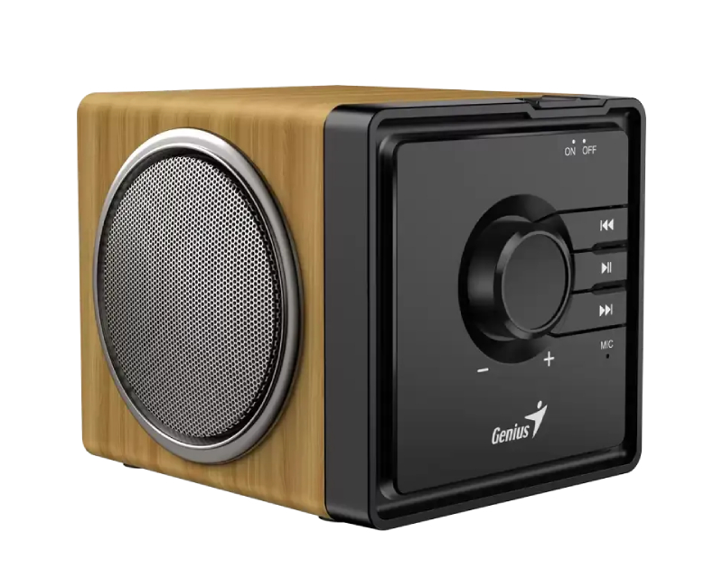 GENIUS Bluetooth zvučnik 2.0, drveno kućište, 1800mAh