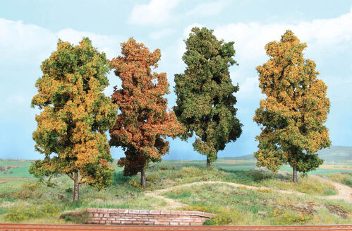 NEW! Heki 2001 Autumnal Trees 18 cm (4 pcs)