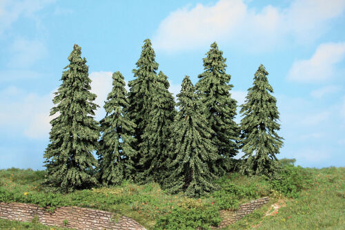 NEW! Heki 21802 Spruce Tress 10 - 14 cm (7 pcs)
