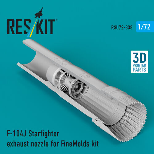 NEW! RES/KIT U72-0338 Lockheed F-104 J Starfighter - Exhaust Nozzle (for Fine Molds Kits / 3D-Printed)