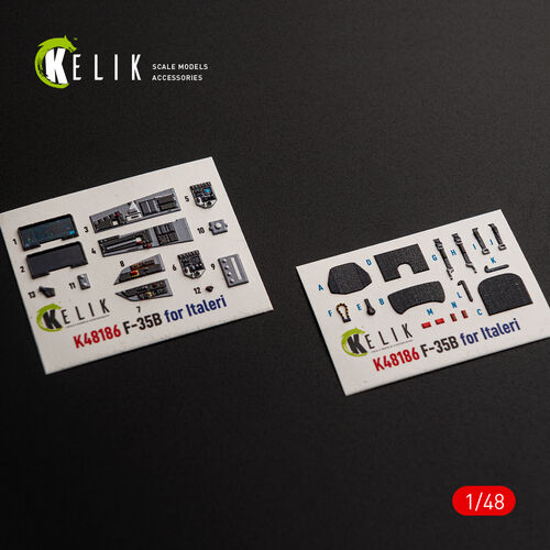 NEW! KELIK K48186 Lockheed Martin F-35 B - Interior 3D Decals (for Italeri Kits)