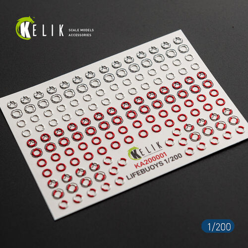 NEW! KELIK KA200001 Lifebuoys - 3D Decal for Models