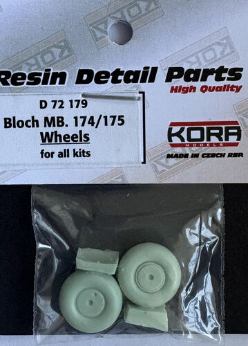 NEW! Kora Models D72179 Bloch MB.174 / MB.175 - Wheels Set (for All Kits)