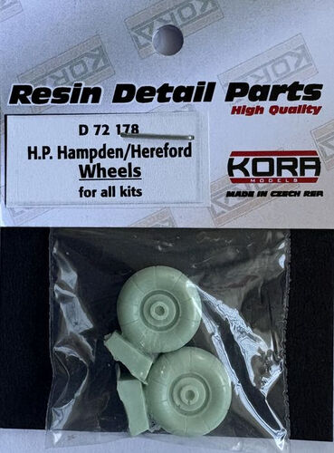NEW! Kora Models D72178 Handley Page Hampden / Hereford - Wheels Set (for All Kits)