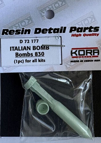 NEW! Kora Models D72177 Italian Bombs - Bomba 830 / 830 kg (1 piece)