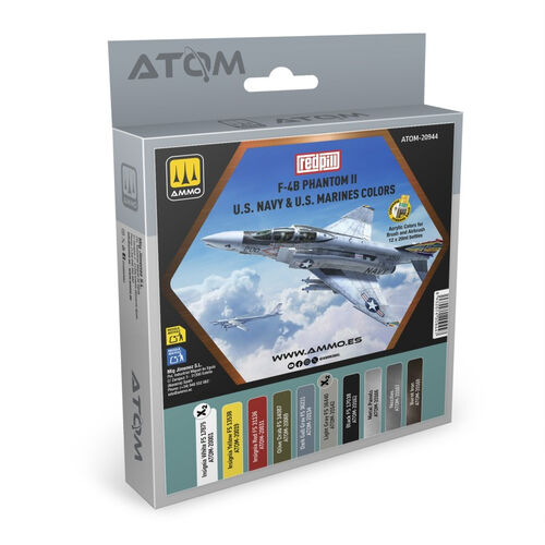 NEW! AMMO of Mig Jimenez ATOM-20944 F-4B Phantom II US Navy & US Marines Colors