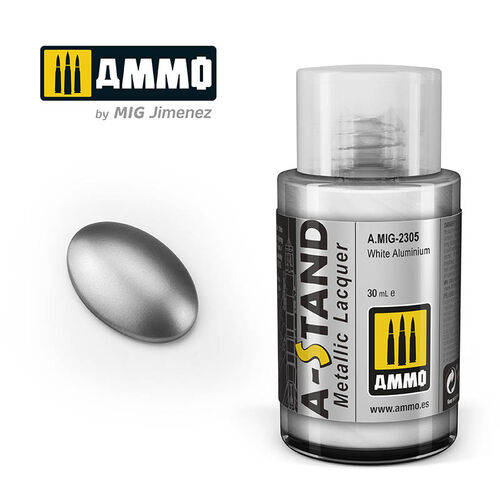 AMMO of Mig Jimenez A.MIG 2305 White Aluminium