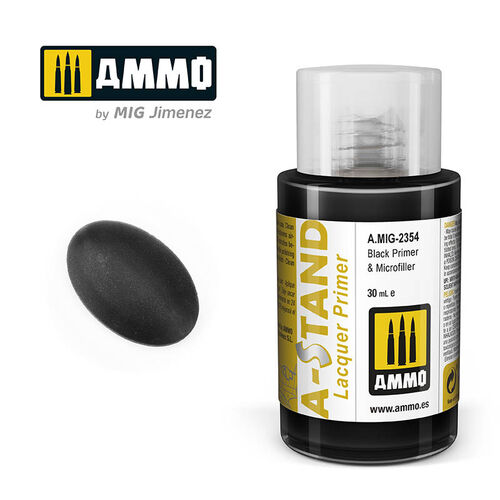 AMMO of Mig Jimenez A.MIG-2354 Black Primer & Microfiller