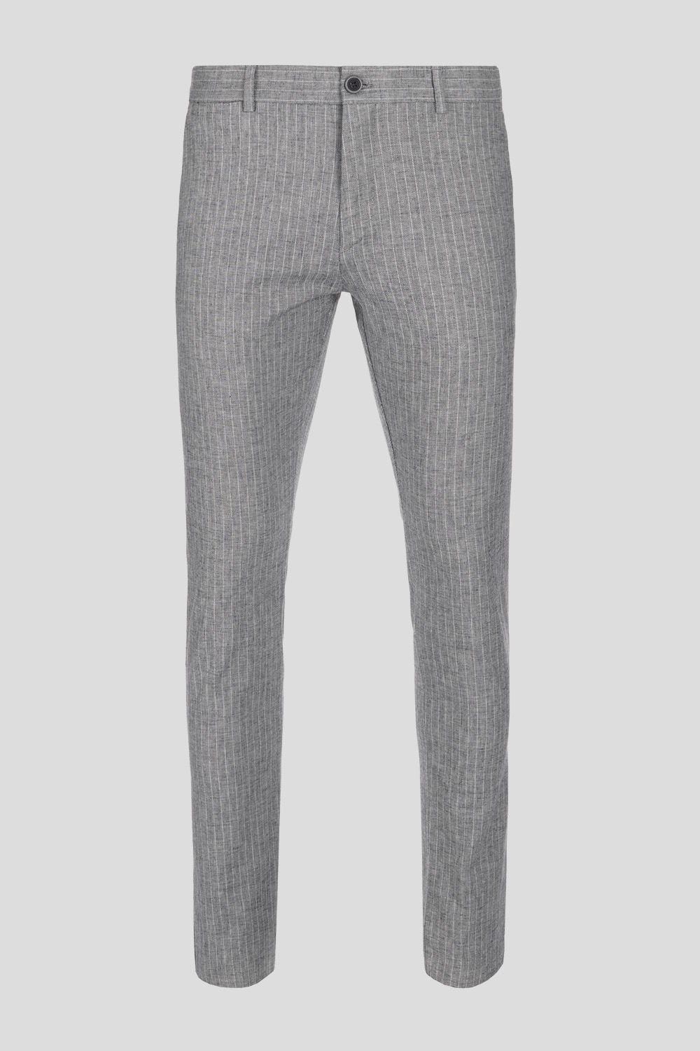 Melanž plave prugaste Chino pantalone 470P