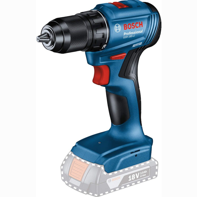 Bosch – Aku bušilica – odvrtač GSR 185-Li 18V Solo; bez baterije i punjača – 06019K3006