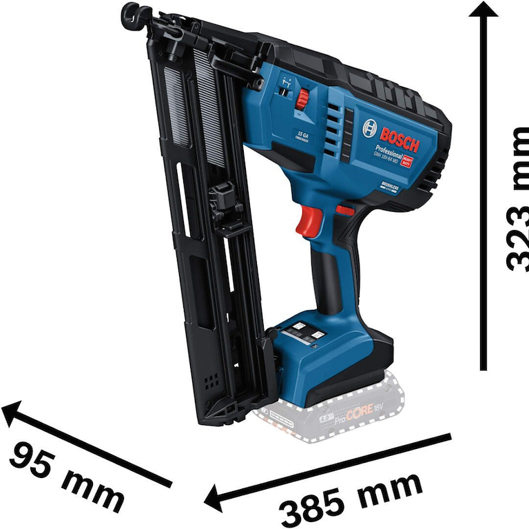 Bosch – Akumulatorski pištolj za eksere GNH 18V-64 MD Professional;bez baterije i punjača u L-BOXX 238 – 0601482201