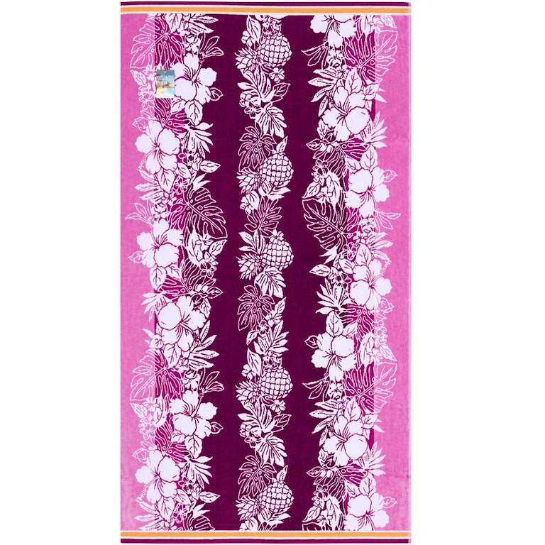 Plažni peškir BEACH MASTER - 97x175 - Lilac Pineapple/Flower