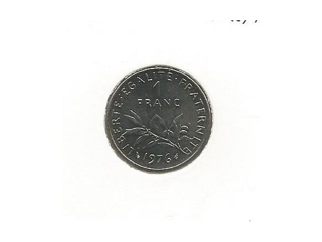 d0 Francuska 1 franak 1976. UNC