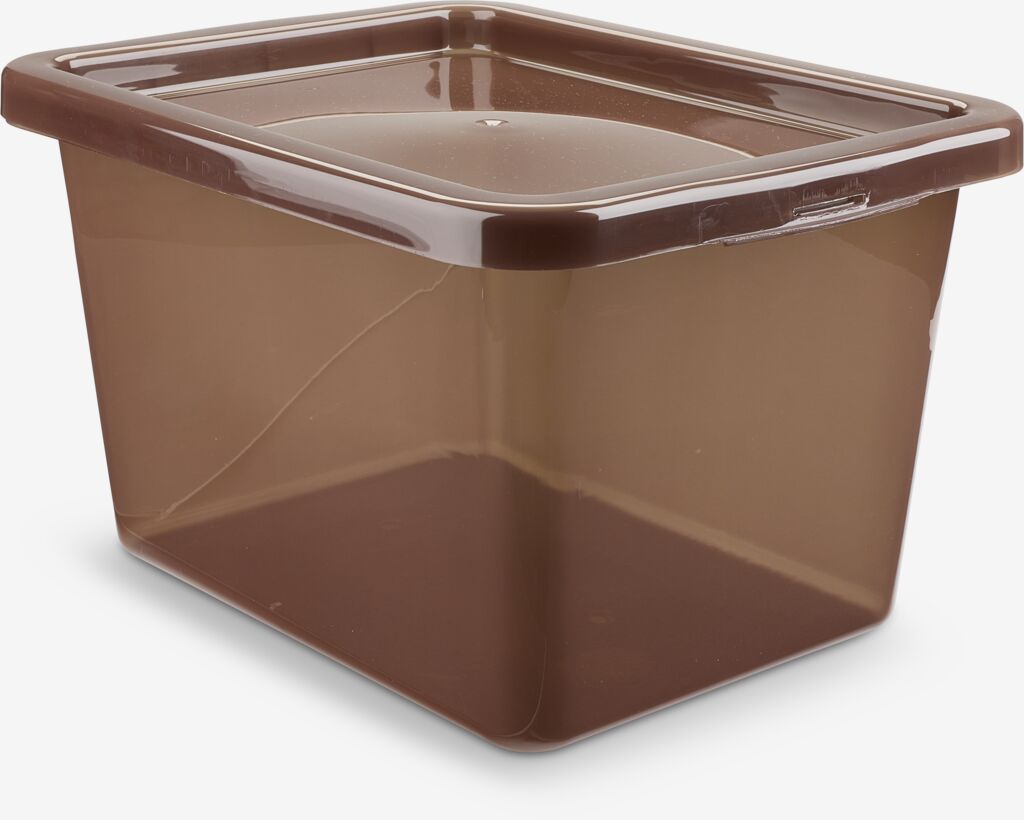 Kutija BASIC BOX 15L sa poklopcem patlidžan