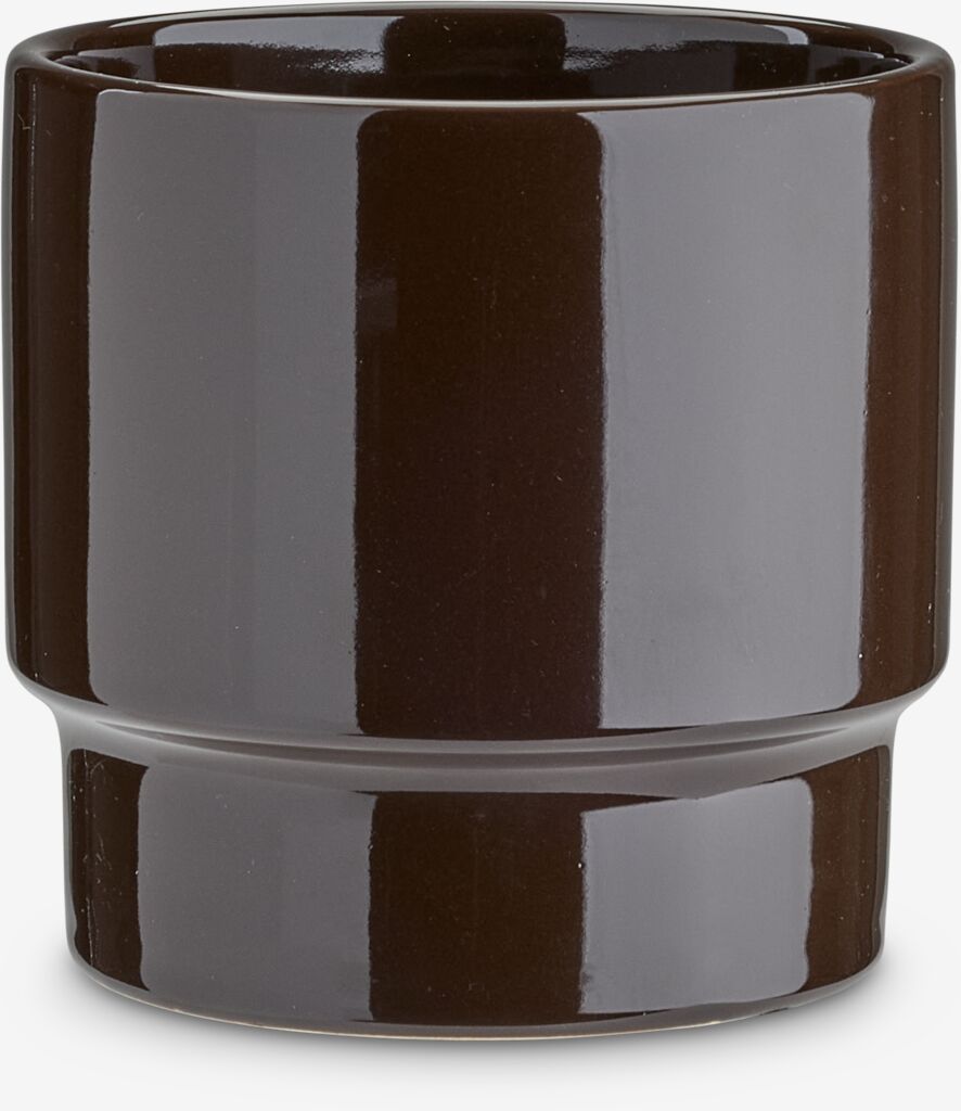 Saksija JASPER Ø14xV13cm tamno braon