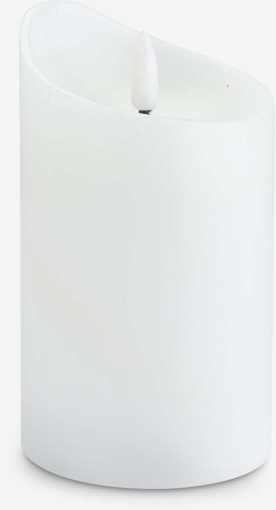 LED sveća NICOLAI Ø8xV13cm bela