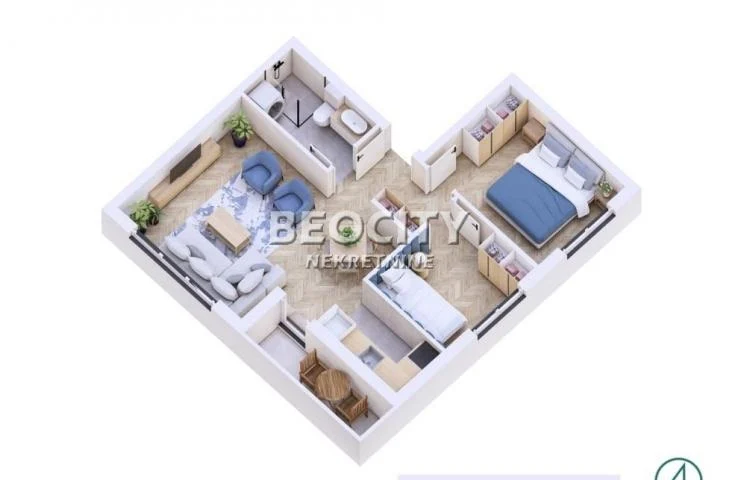 Novi Sad, Adice, , 3.0, 53m2, 117040EUR