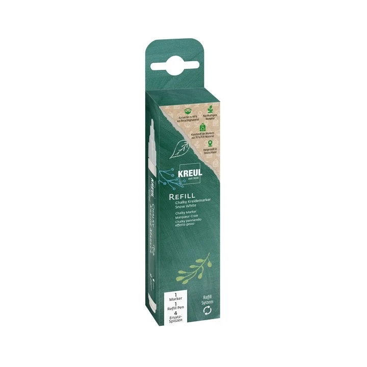 Beli marker sa kredom sa dodacima za dopunu KREUL - set 6 kom.