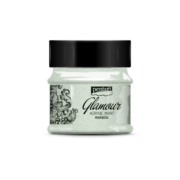 Akrilna boja Glamour metalik 50ml – platinum