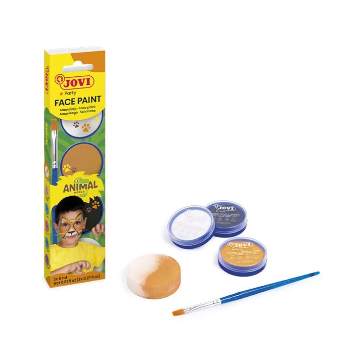 Set farbi za lice Animal sa dodacima 3 x 8 ml