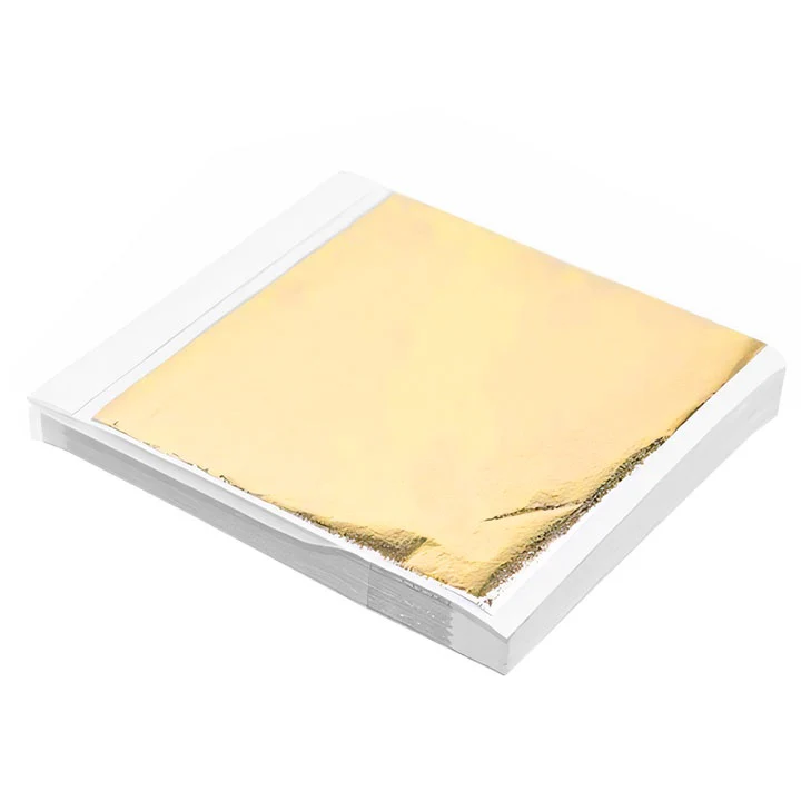 Zlatni metalik zlatni list za pozlatu 14 x 13 cm 100 listova