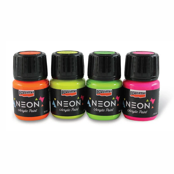 Akrilna boja neon PENTART 30 ml – žuta