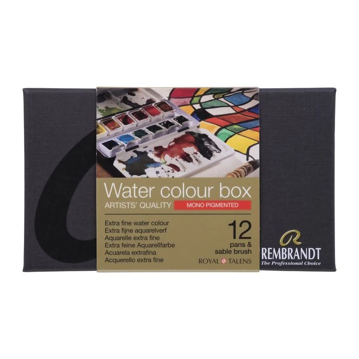 Akvarel boje Rembrandt Monopigmented box - 12 posudica