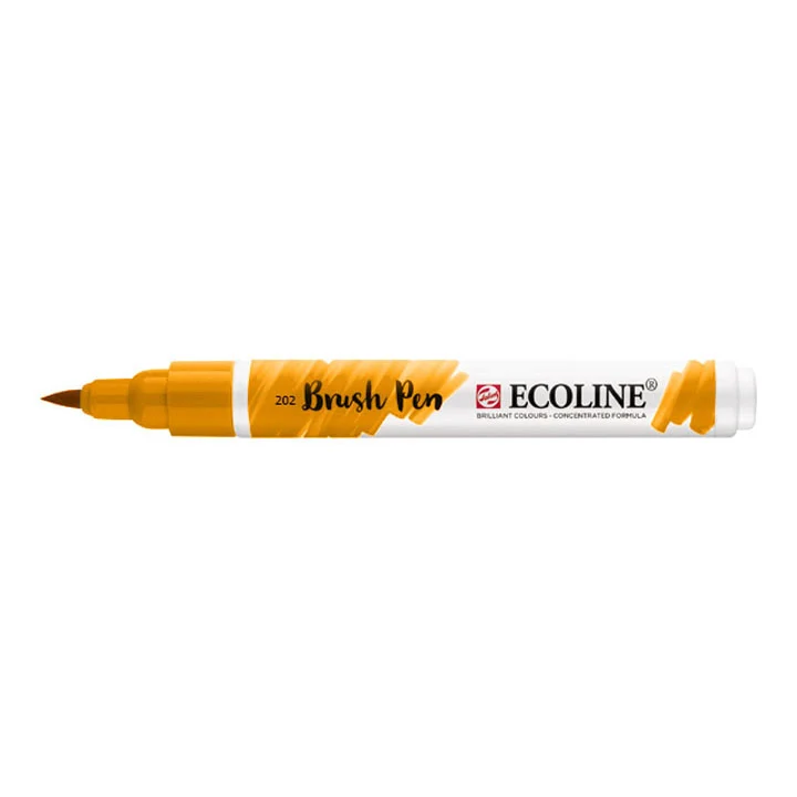 Akvarel marker Ecoline brush pen – Duboka žuta 202
