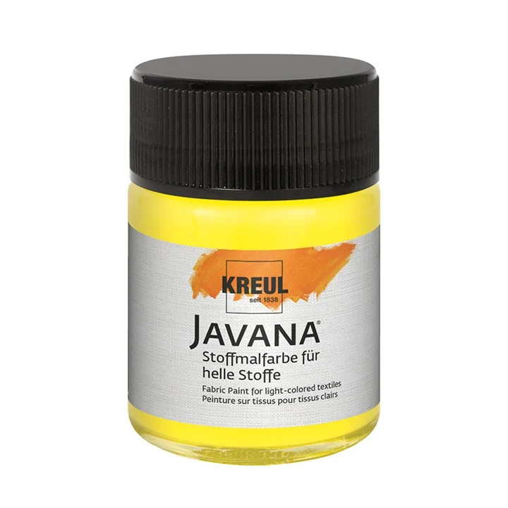 Boja za svetli tekstil JAVANA 50 ml – Citron