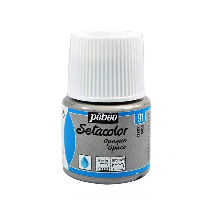 Boja za tekstil Pebeo Setacolor Opaque 45 ml – Bela