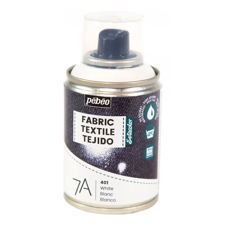Boja za tekstil u spreju Pebeo 100 ml – 401 bela
