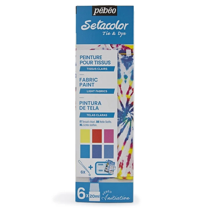 Boje za lagani tekstil Pebeo Setacolor 6x20 ml