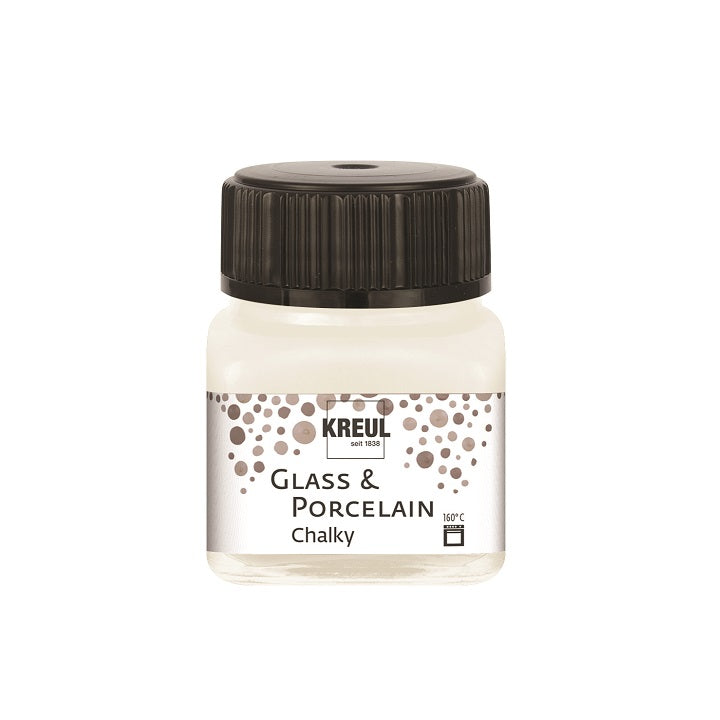Chalk boje za staklo i porcelan Kreul 20 ml – belo pamučno