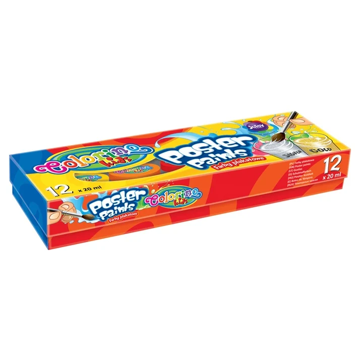 Colorino tempera boje u posudama 12x20ml