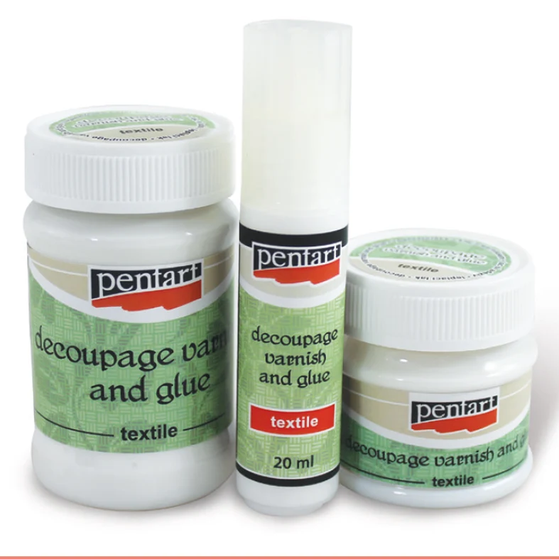 Dekupaž lak i lepak za tekstil - 100 ml – 50 ml