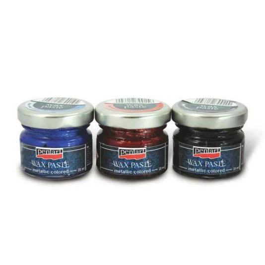 Metalik voštana pasta u boji 20 ml – metalik crvena