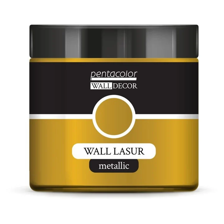 Metalna glazura za zidne dekoracije 500 ml – Zlatni