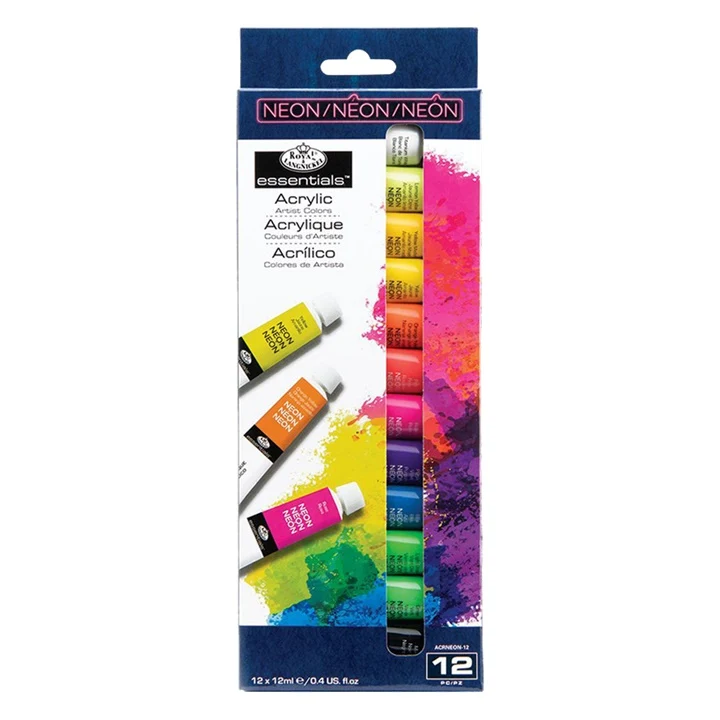 Roial & Langnickel neonske akrilne boje 12 x 12 ml