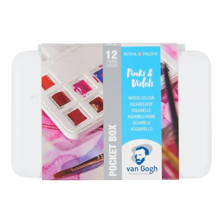 Set akvarel boja Van Gogh - Roze i ljubičaste nijanse - 12 kom