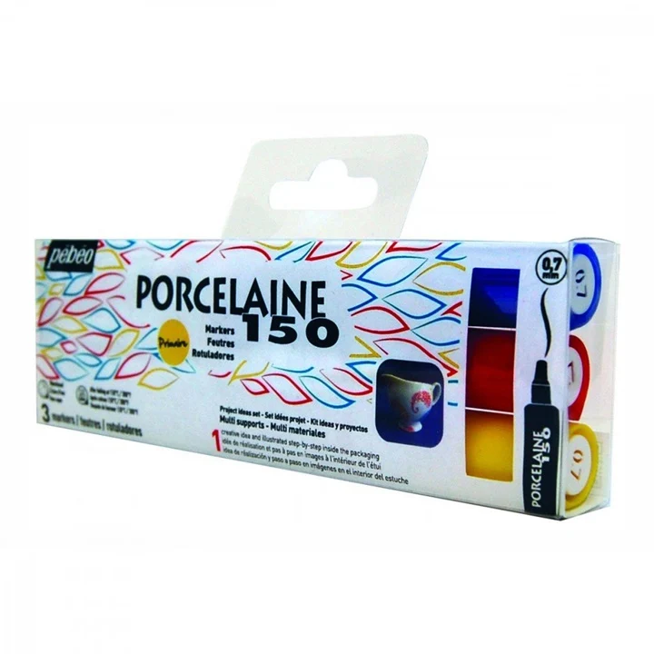 Set od 3 markera za porcelan porcelaine 150 - Primary fine