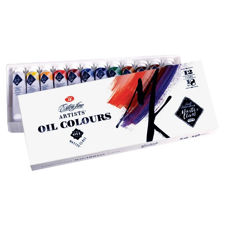 Uljane boje Artists Master Class – set 12 k 18 ml