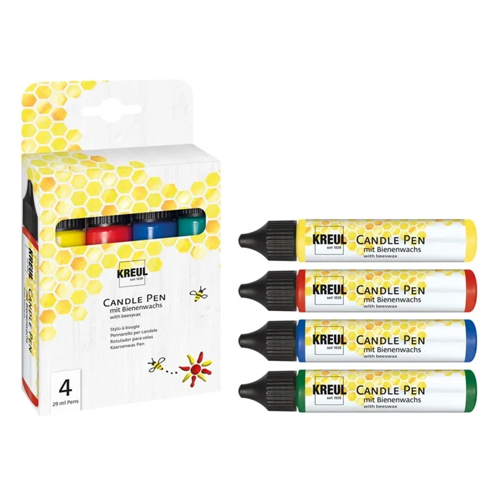Boja za sveće Candle pen KREUL - set 4 x 29 ml